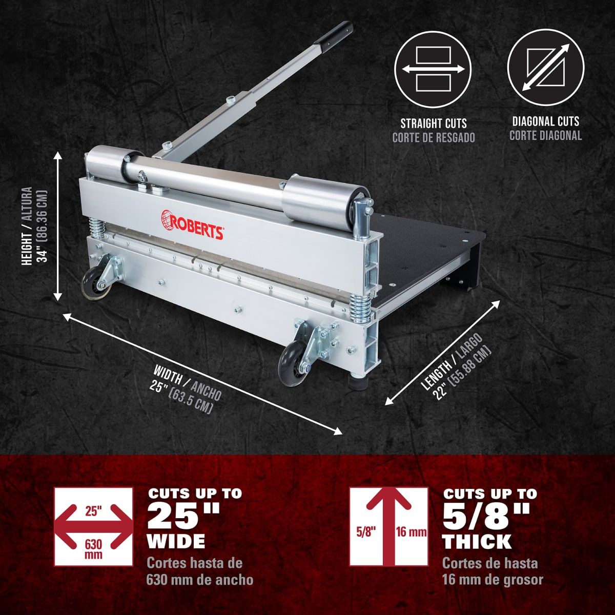 Roberts 10-959 25" PrecisionCuts Pro Multi-Floor Cutter ...