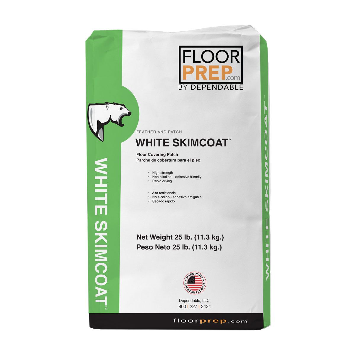 Dependable White Skimcoat, 25 lb. Bag | Tools4Flooring.com