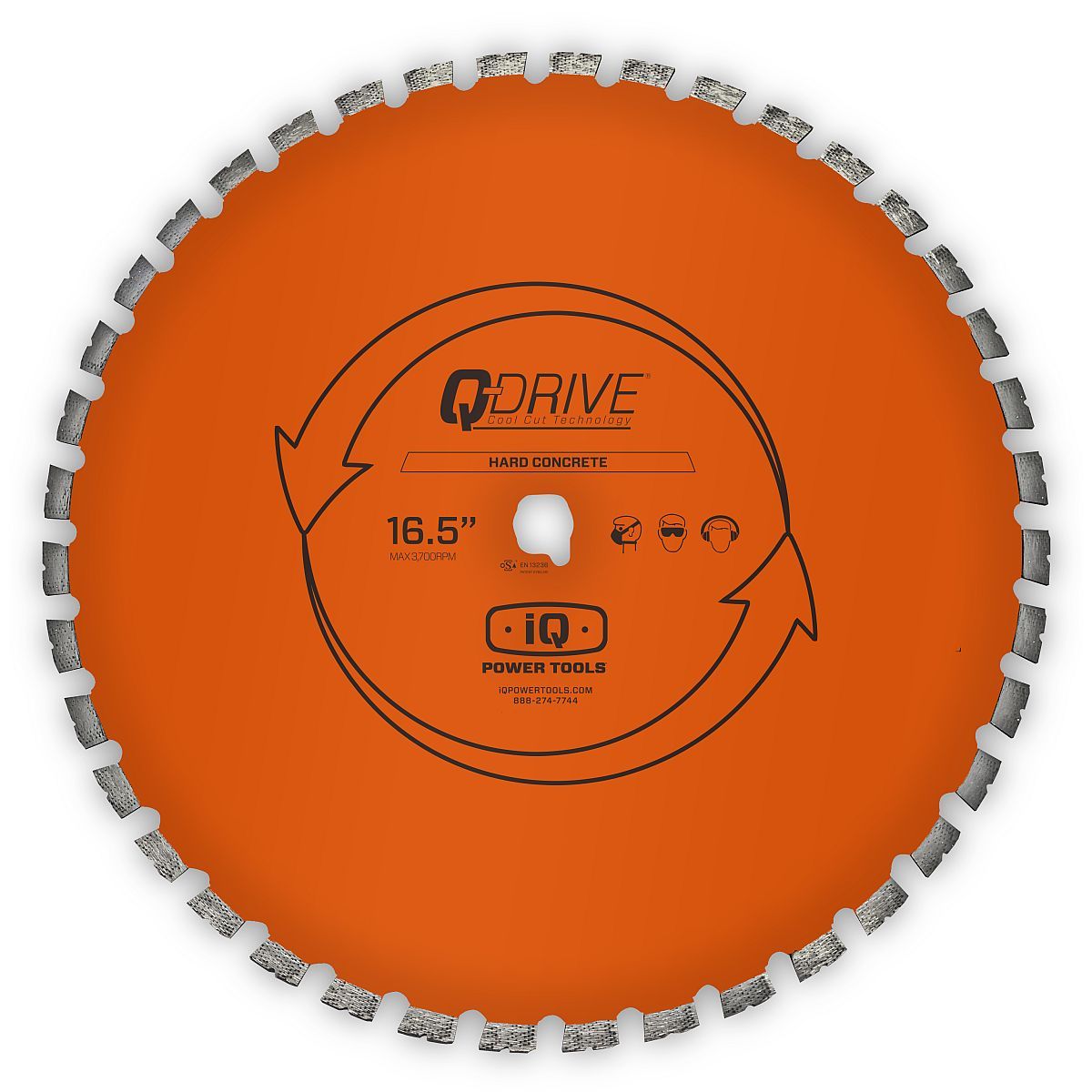iQMS362 16.5" Q-Drive Segmented Hard Concrete Blade | Tools4Flooring.com