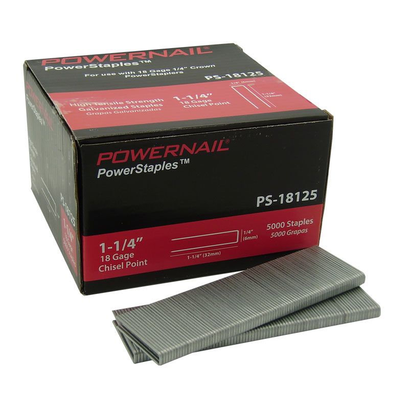 Powernail PS-18125 1-1/4" Underlayment Staples (5,000/box ...