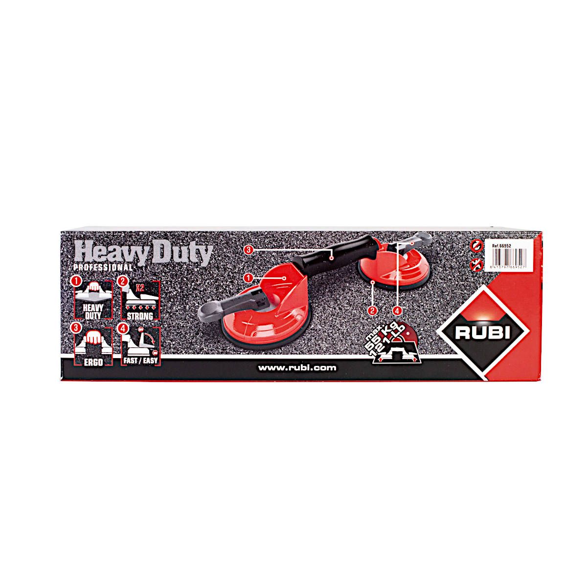 Rubi Double Suction Cup for Textured Tiles | Tools4Flooring.com