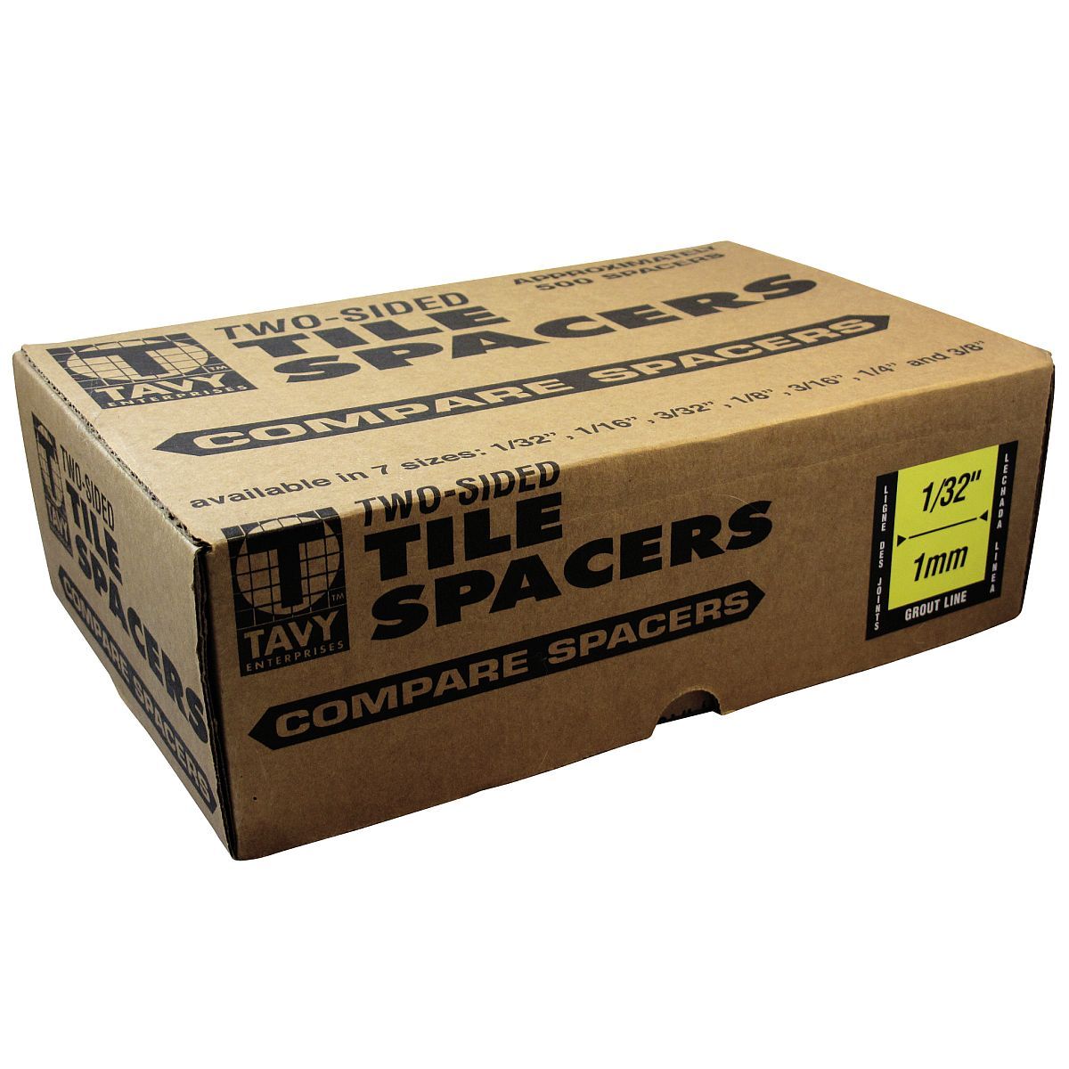 Tavy 1/32" Yellow Tile Spacers (500/box) | Tools4Flooring.com